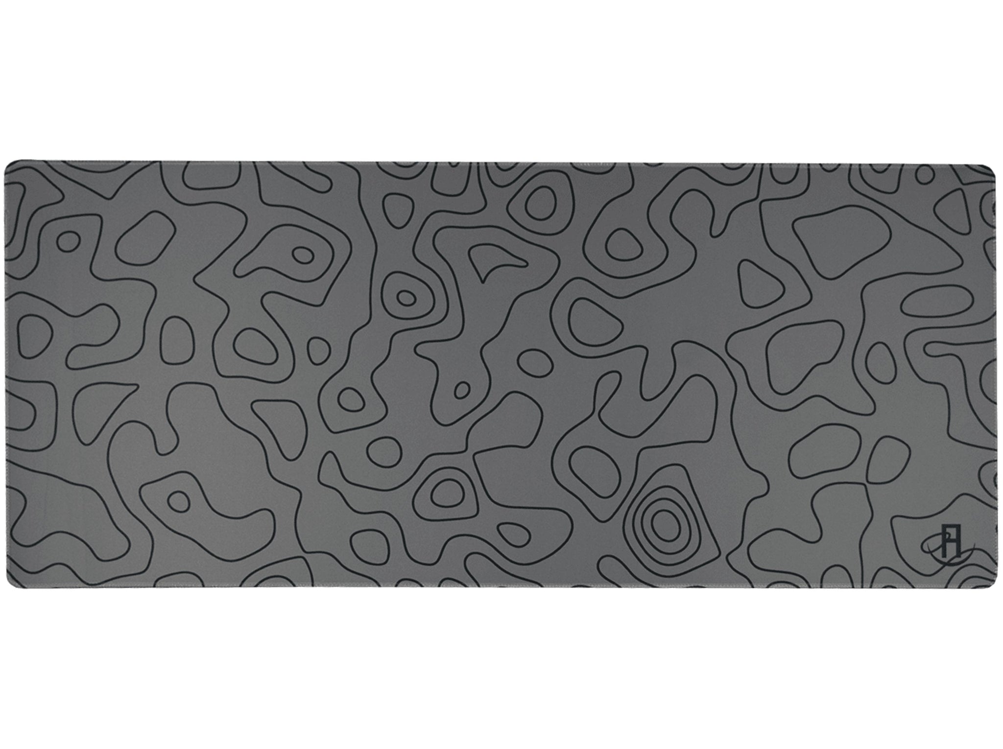 Grey Topography Gaming Mouse Pad | AzurePads