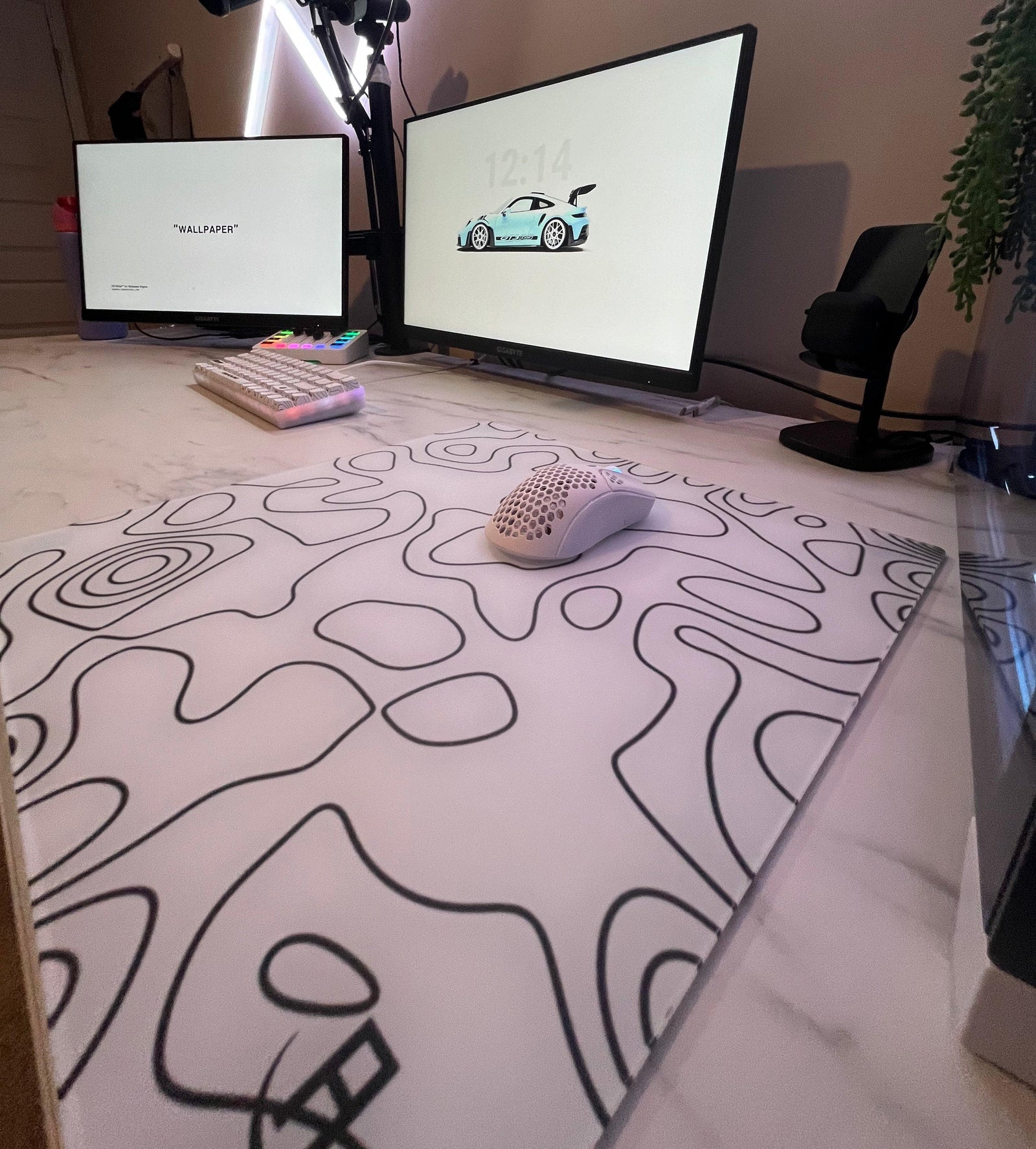 Premium Topography Glass Mouse Pad - High Precision Gaming